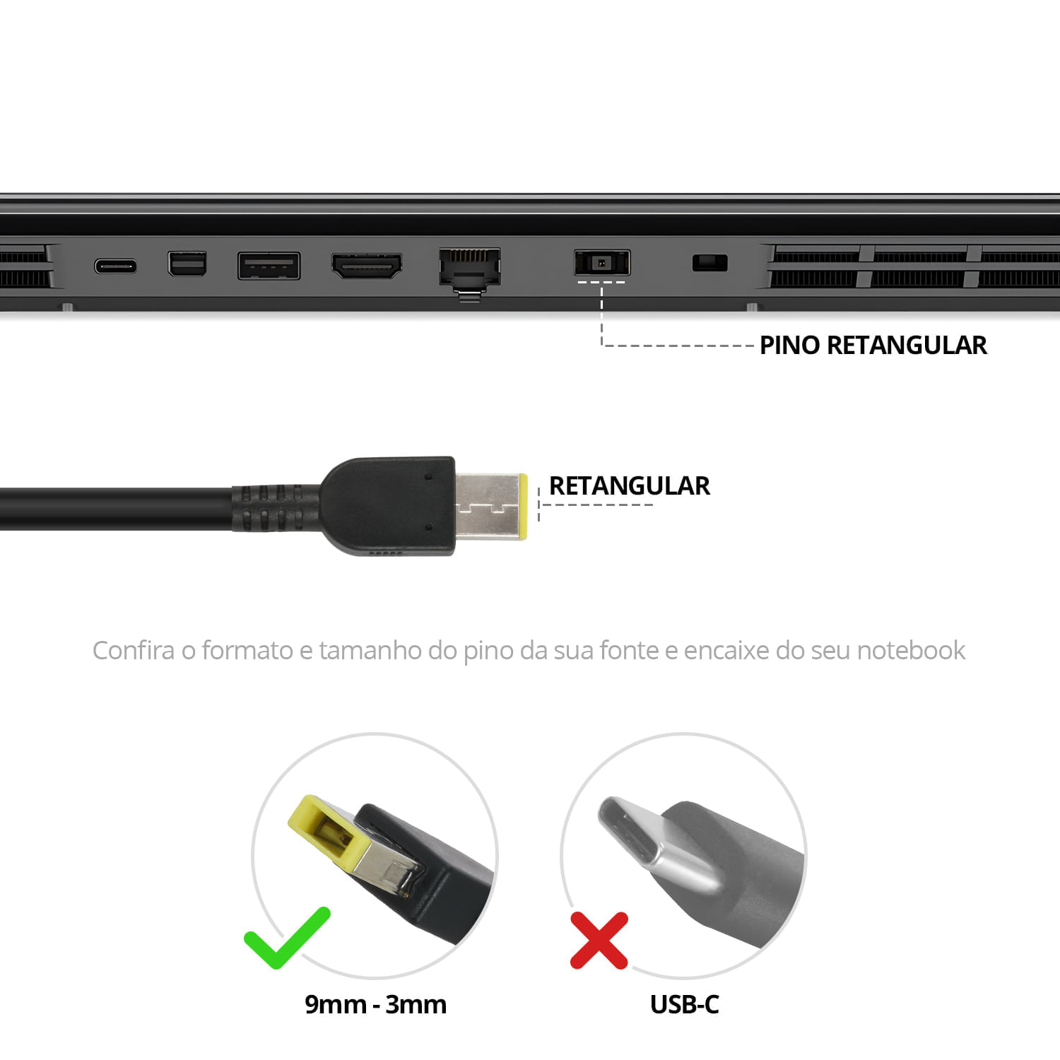 Fonte Carregador para Notebook Lenovo G40-70 - BB Baterias Fonte Carregador para Notebook Lenovo G40-70 - BB Baterias