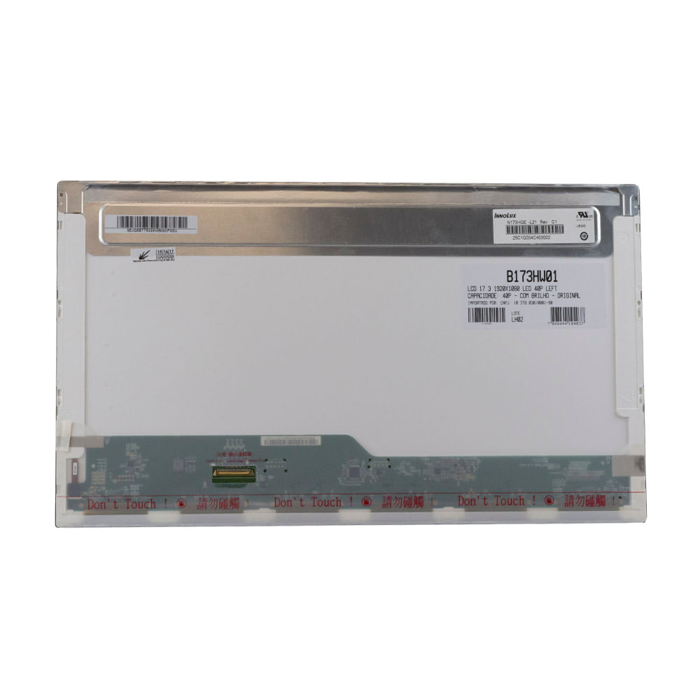 Tela 17.3" Led N173HGE-L11 REV.C1 Full HD para Notebook - BB Baterias
