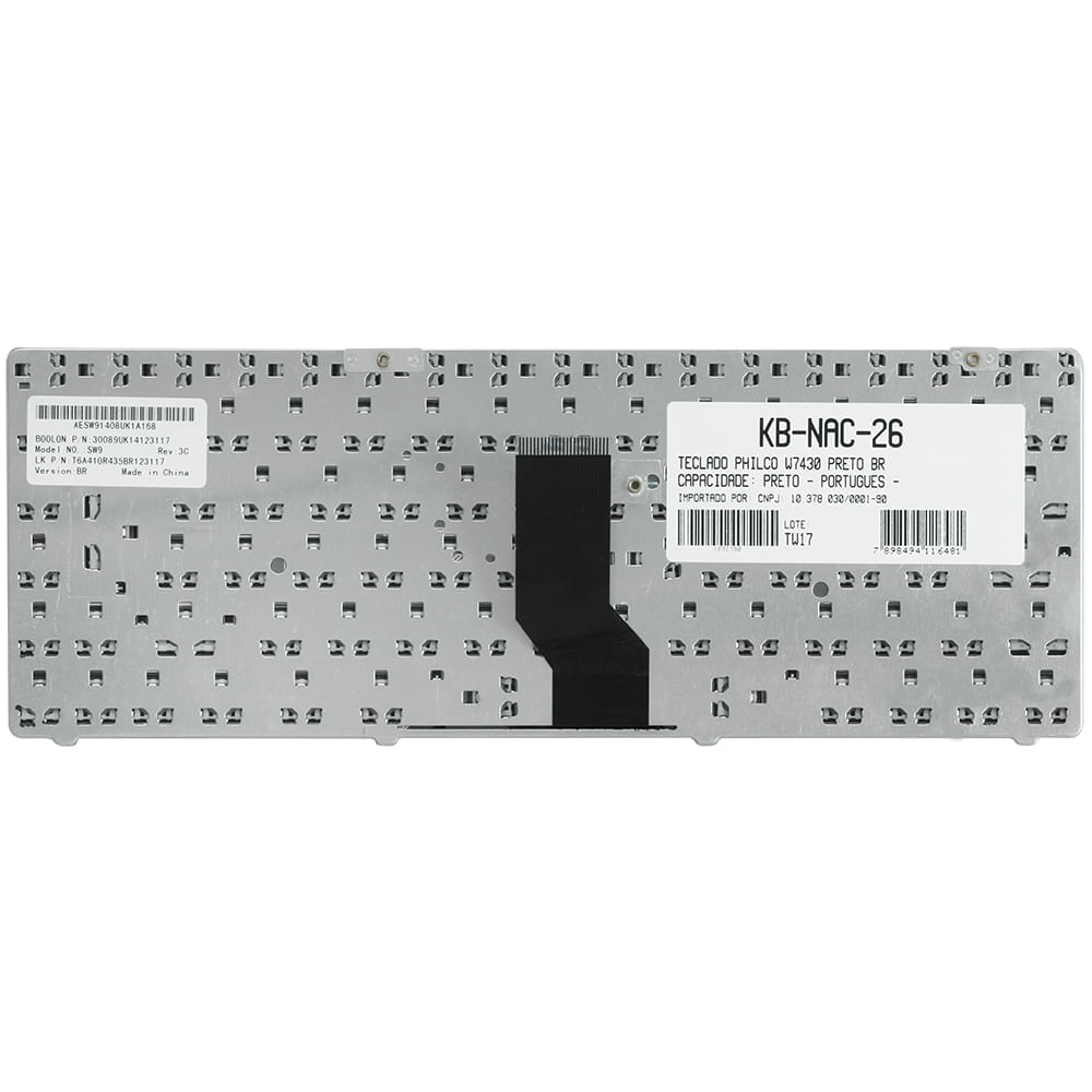 Teclado para Notebook Itautec W7435 - BB Baterias