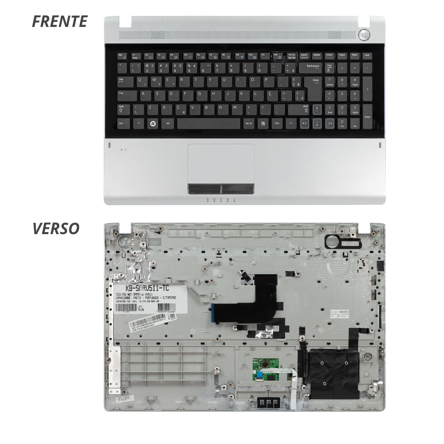 Teclado para Notebook Samsung NP-RC720-S01PL - BB Baterias
